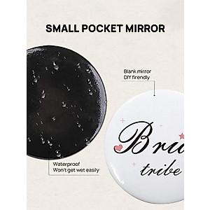 Getinbulk Compact Mirror Bulk Round Makeup Glass Mirror for Purse Great Gift 2.5 Inch Pack of 12 (Black)