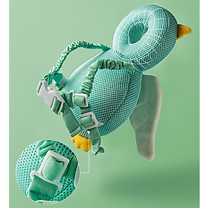 Baby Head Protector & Baby Knee Pads for Crawling, Adjustable Toddlers Head Safety Pad Cushion Backpack, Baby Back Protection for Crawling & Walking, for Age 5-24Months (Bee)