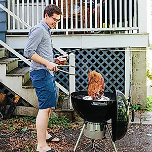 Chicken Roaster Rack,2 Pack Stainless Steel Beer Can Chicken Holder Vertical Roaster Rack Chicken Roasting Rack Roasting Pan for Grill Oven BBQ