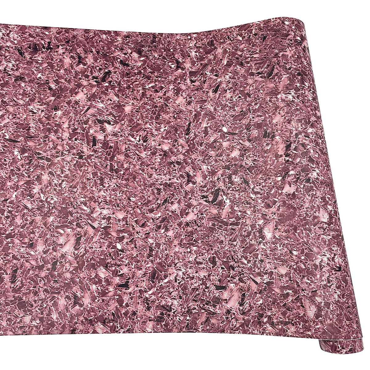 Yifely Purple Granite Marble Effect Furniture Paper Removable Vinyl Shelf Liner Cupboard Sticker 17.7 Inches by 9.8 Feet