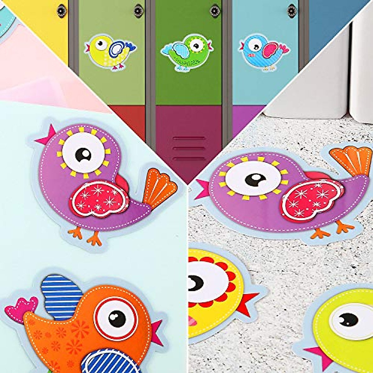 72 Pieces Boho Birds Cut-Outs Multicolor Bird Cutouts Bird Bulletin ...