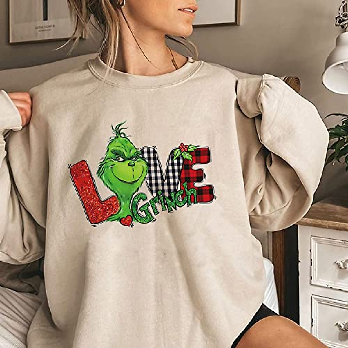 9 Pcs Christmas Iron on Decals Transfer Heat Transfer Design Sticker Iron on Vinyl Patches,Cartoon Christmas Grinch HTV Iron on Transfer Paper for Clothing Hat Pillow Backpack DIY Craft Supplies