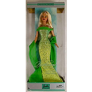 Mattel Birthstone Collection Blonde Barbie August Peridot Collector Edition