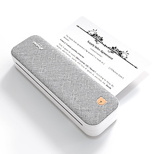 PeriPage Thermal Inkless Portable Printer, Supports 8.26"x11.69" US Letter, Wireless Bluetooth Mobile Travel Printer, Compatible with Android and iOS, Prints Documents,Tattoo Paper, Photos