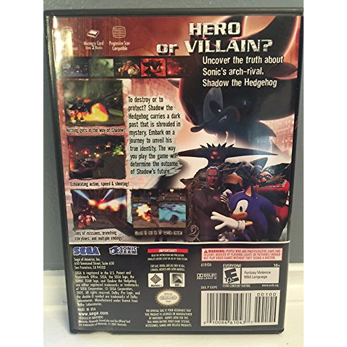 Shadow The Hedgehog - Gamecube