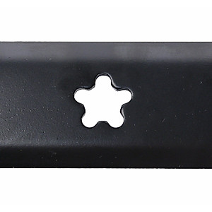 USA Mower Blades (2 AYP842BP High Lift Blade Fits AYP Craftsman 12784 127842 138407 138497 138970 193957 Length 19 5/16in. Width 2 1/4in. Thickness .150in. Center Hole 5 PT ST 38in. Deck