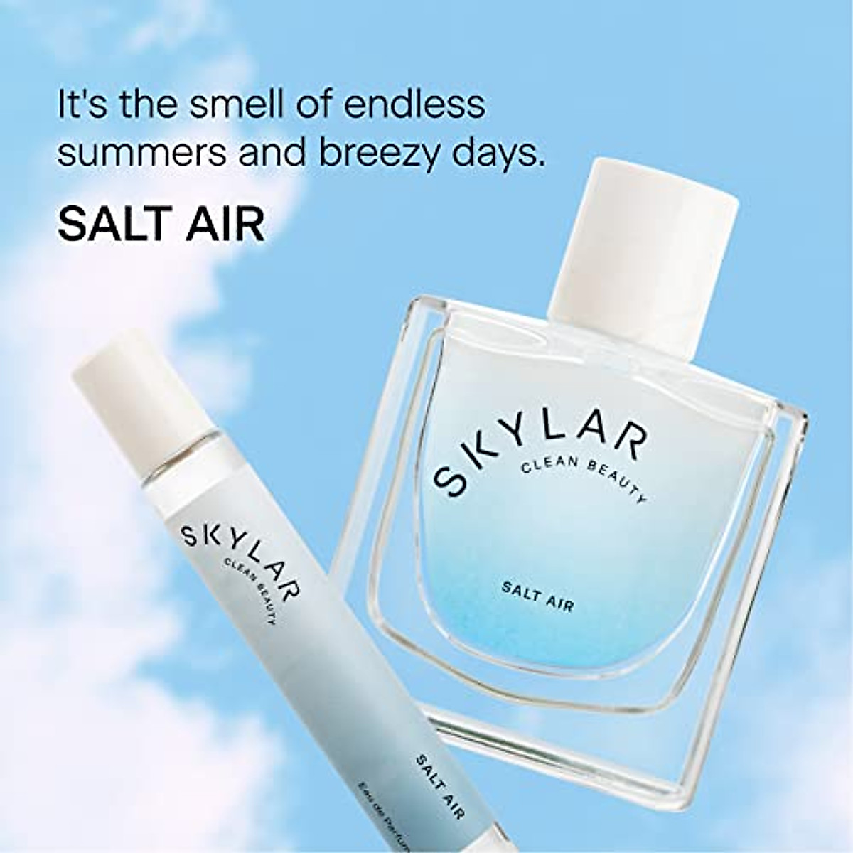 Skylar Salt Air Eau de Parfum - Hypoallergenic & Clean Perfume for Women & Men, Vegan & Safe for Sensitive Skin - Fresh Perfume with Notes of Driftwood, Sea Salt & Seaweed - 10mL /0.33 Fl oz