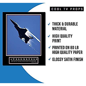 Cool TV Props How I Met Your Mother Awesomeness Motivational Poster- HIMYM Barney Stinson Poster- Motivational Office Posters How I Met Your Mother Merchandise- Funny Motivational Posters