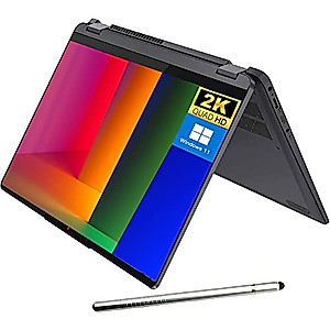 Lenovo Flex 5 2-in-1 2K Touchscreen Laptop, 14" 16:10 QHD (2240 x 1400) Display, AMD Ryzen 7 5700(Upto 4.3Ghz, 8-Core), Backlit KB, WiFi-6, Fingerprint, W/ Stylus Pen, Win11 H(16GB|1TB SSD)