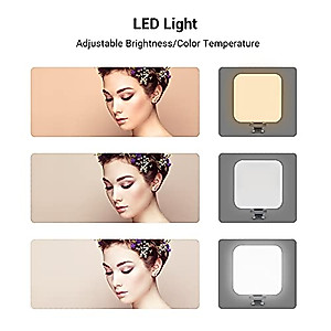 SmallRig Universal Phone Video Rig Kit for iPhone, Smartphone and Cameras, Phone Stabilizer Rig w/ Tripod Microphone LED Light Side Handle Power Bank Holderm, for Vlogging & Live Streaming - 3384B