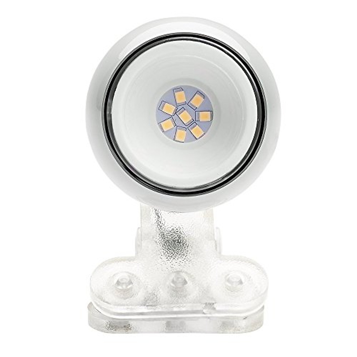 Newhouse Lighting NHCLP-JO-WH Joe LED Clip On Lamp & Reading Spotlight Perfect for The Office, Study & Bedroom, White