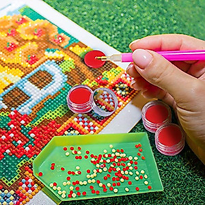 ANCIRS 6 Pack Diamond Painting Wax Storage Container Case with Glue Clay, Painting Glue Clay Organizer for Diamond Painting Embroidery Accessories