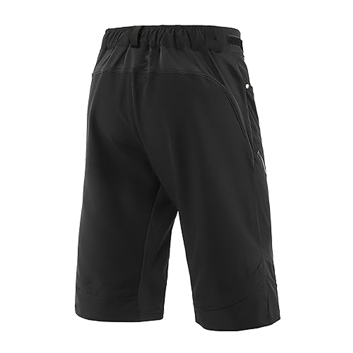 ARSUXEO Men's Loose Fit Cycling Shorts Mountain Bike Shorts Water Ressistant 1903 Black Size Large