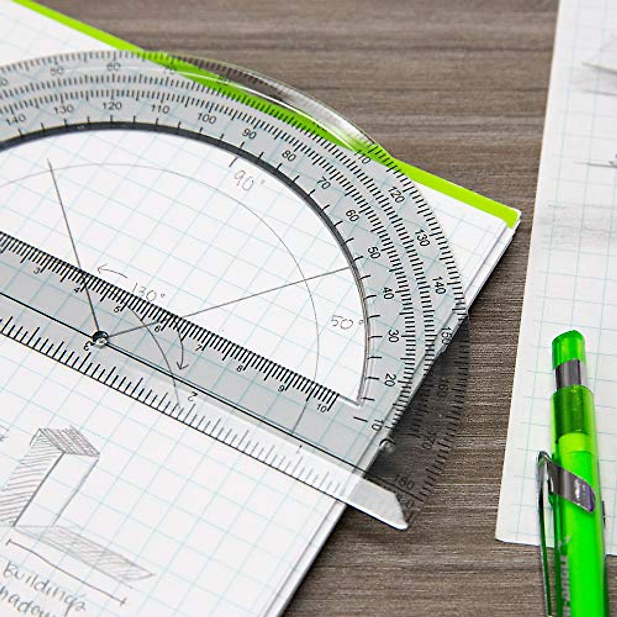BAZIC Filler Paper Loose Leaf Papers 100 Sheet, 4-1" Quad Ruled, 3 Hole Punched for Ring Binders, Graph Drafting for Office School Student, 1-Pack