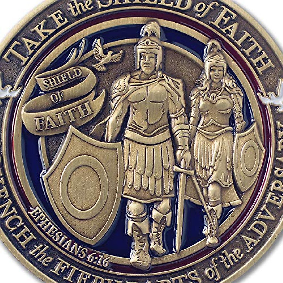 Faith (Armor of God) Challenge Coin · Faith in God Challenge Coin