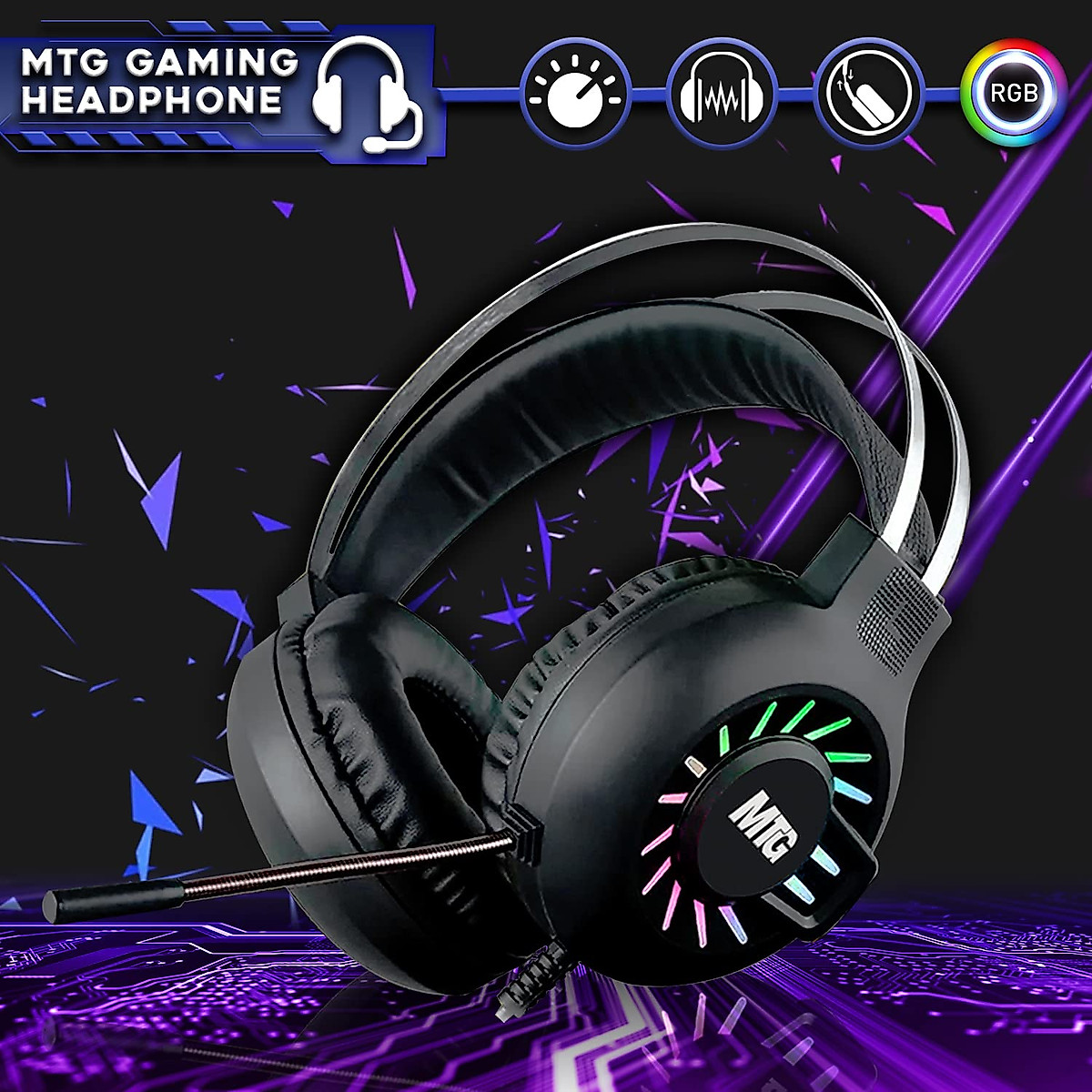 TechMagnet Gaming Desktop PC, Intel i5 6th Gen, Zeus Pro 6, RX 550, 16GB RAM, 256GB SSD + 2TB HDD, 22 Inch Monitor, RGB Keyboard Mouse, Speaker, Headphone, Webcam, Win 10 Pro (Renewed)