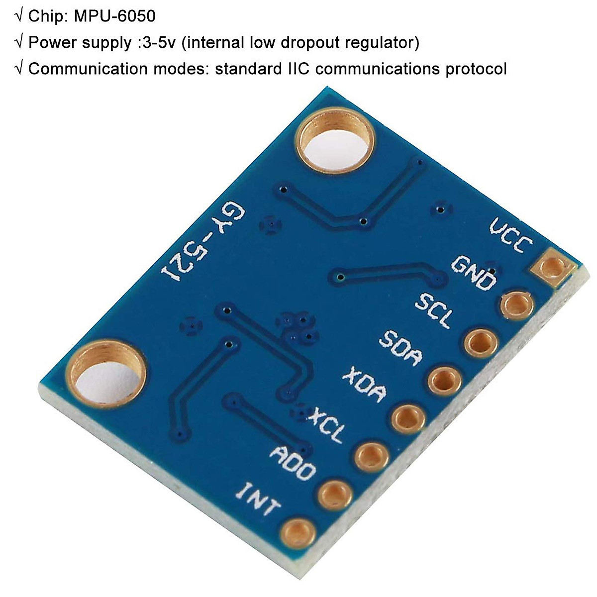 Gy-521 MPU-6050 MPU6050 Module 3 Axis Analog Gyro Sensors+ 3 Axis Accelerometer Module