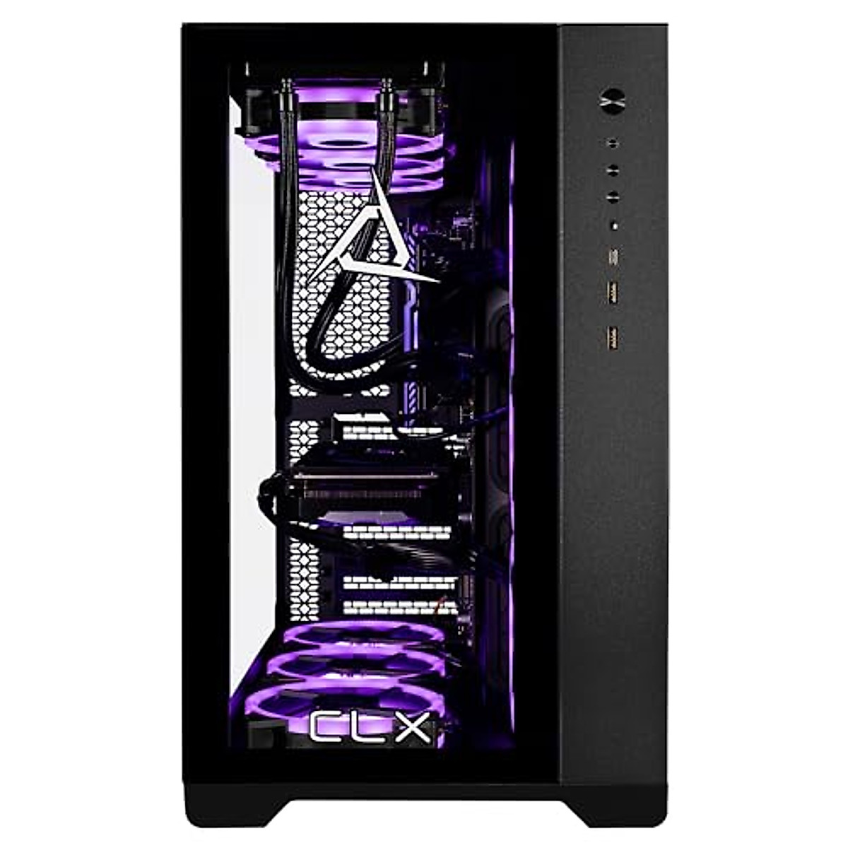 CLX Set Gaming Desktop - Liquid Cooled Intel Core i9 13900KF 3GHz 24-Core Processor, 64GB DDR5 Memory, GeForce RTX 4070 12GB GDDR6X Graphics, 2TB SSD, 6TB HDD, WiFi, Windows 11 Home 64-bit