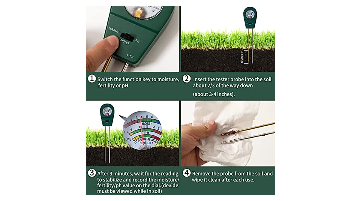 3-in-1 Soil Moisture Meter for Plants | Accurate Soil Testing Tool