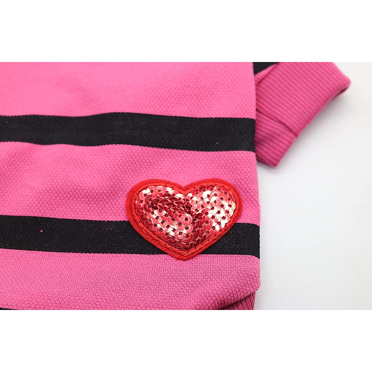 2 Pack French Bulldog Striped T Clothes T-Shirt for Medium Dogs Tee Shirts for Boston Terrier Pitbull Bichon Spring Summer Puppy Apparel, Medium, Pack of 2