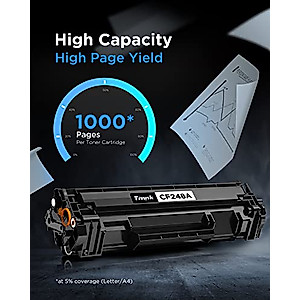 Timink 48A CF248A 2-Pack High Yield Toner Cartridge | Works with HP Laserjet Pro M15a M15w M16a / HP Laserjet Pro MFP M28a M28w M29a M29w Laser Printer