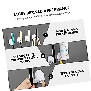 CUBTOL 2pcs Rack Storage Shape Bath L for L-Shaped Wall Back Ball Hat Coat Racks Hanging Holder Kitchen Clothes Multi- Hook Robe Mounted Scarf Plastic Multi-use Home Toilet Towel Bedroom