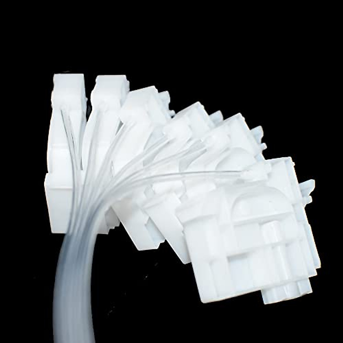 JEJEMI L1800 DTF Printer Dampers for Printer L1800 L1300 L801 L805 L810 L850 L1455 L800 Damper Hose ( Tube Lenth 2 Meter), White and Transparen