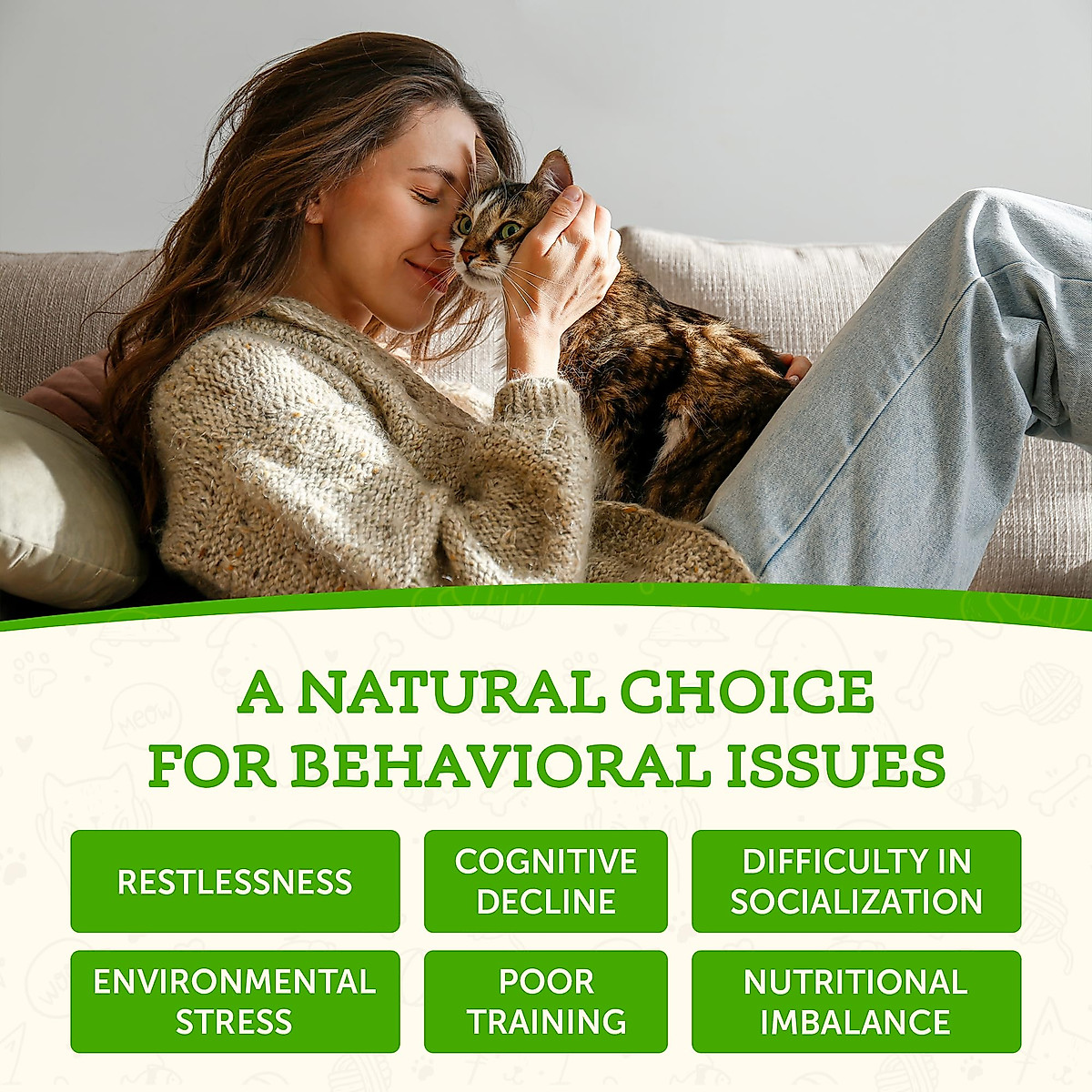 Animal Essentials Focus Lions Mane Mushroom Supplement for Dogs & Cats - Supports Brain Health, Cognitive Function, Healthy Immune Response, Mushroom Powder Extract - 1.8 Oz (Pack of 1)