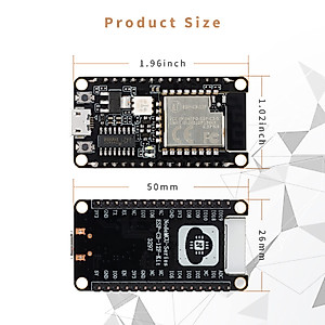 000JESSINIE 3Pcs ESP-C3-12F-Kit 4M 2.4GHz WiFi Bluetooth Wireless Development Board ESP32 BLE5.0 ESP-C3 Module Dual Mode Wireless Communication Board with CH340 Chip Suitable Smart Home