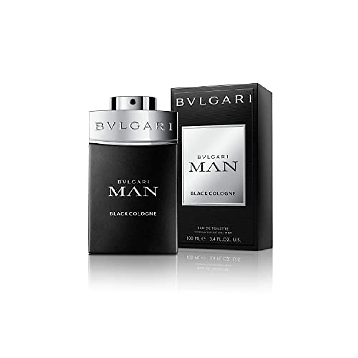 Bvlgari Man Cologne Eau de Toilette Spray, Black, 3.4 Ounce