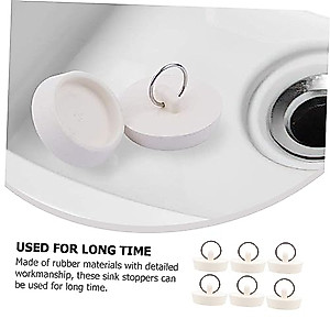 8pcs Tub Plug for Bathtub Water Trough Sink Bathtub Plug Drain Stopper Tub Overflow Drain Bath Tub Stoppers Drain Stopper Bathroom Tub Bathtub Rubber Plug Tub Stopper Bathtub Drain Cabilock