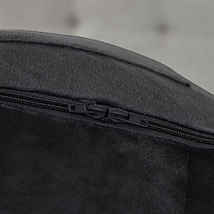 Extra Large Reading Pillow Ultimate Comfort & Support Bed Rest with Cup Holders, Storage Pockets, Detachable Neck Roll, and Removable Cover - Ideal for Relaxation, Work, and Lounging, Gray