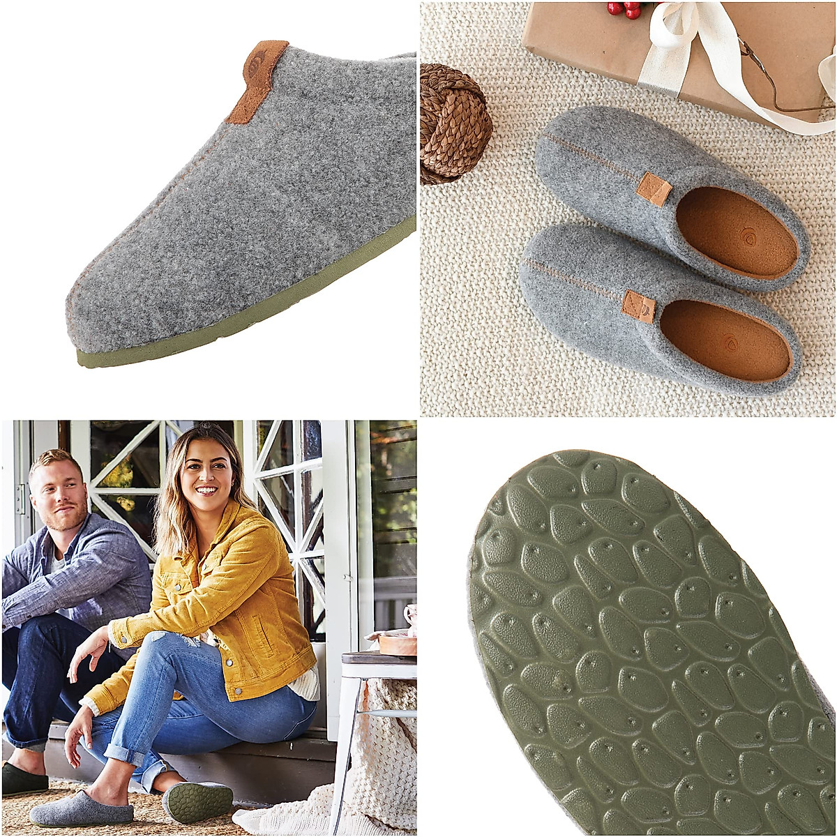 Acorn womens Algae-infused Recycled Parker Hoodback Slipper, Ash, 9.5-10.5 US
