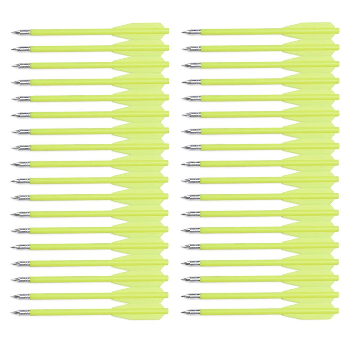 60PCS 6.3 Inch 50-80LB Mini Archery Crossbow Bolts Set with Sharp Metal Tip, Reusable Durable Arrow Dart for Shooting Target Practice, Small Hunting Game, Outdoor Fishing