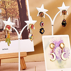 MegaPet 50pcs Golden Blank Earring Stud Posts Components Fit 10mm Flat Round Cabochon Bezel Tray Settings for DIY Craft Jewelry Making Findings