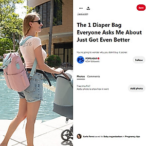 Diaper Bag Backpack for Mom Dad, ZWFLAU Multifunction Tote Travel Diaper Backpack, 4 in 1 Waterproof Convertible Lightweight Diaper Bags for Baby Boys Girls(Pink)