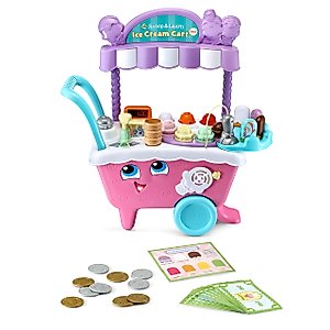 LeapFrog Scoop and Learn Ice Cream Cart Deluxe (Frustration Free Packaging), Pink