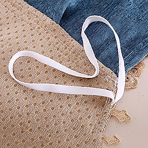 YQ WHJB Seat Cushion European Style Dining Chair Anti-Slip Fabric Cushions Mat Household Buttocks Pad Bandage Washable Seat Cushion with Ties Chair Pad(48 * 50cm, A)