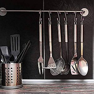 S Hooks for Hanging, Stainless Steel S Hooks, S Shaped Heavy Duty Hanging Hanger Closet Hooks for Jeans, Kitchen, Bathroom, Plants, 10 Pack, 4.3"