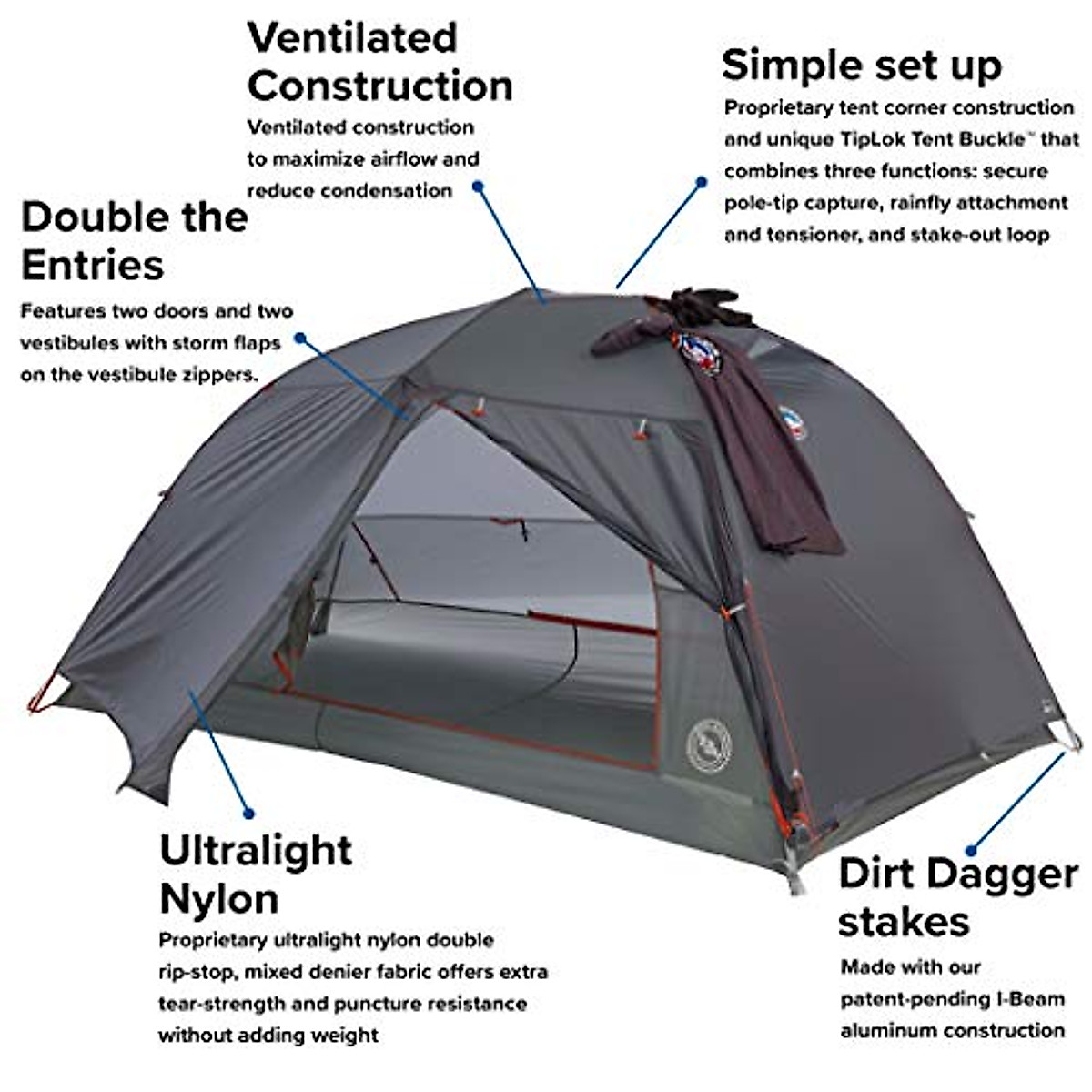 Big Agnes Copper Spur HV UL3 Ultralight Bikepacking Tent