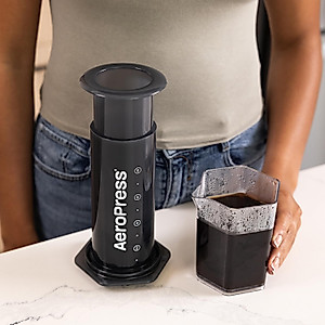Aeropress XL Coffee Press – 3 in 1 brew method combines French Press, Pourover, Espresso. Full bodied, smooth coffee without grit or bitterness. Small portable coffee maker for camping & travel