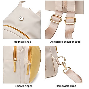 zhongningyifeng Backpack for Women Small, Mini Nylon Travel Backpack Purse, Shoulder Bag Cute Lightweight for Ladies