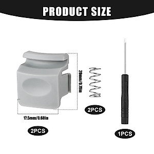 PEUTIER 2pcs Replacement Button Compatible with Owala FreeSip 24oz 32oz, BPA-Free Water Bottle Lid Mouth Push Button Switch Replacement Parts for Owala 16/19/24/32/40oz Bottle Accessories, Grey