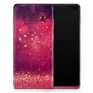 DesignSkinz Dark Pink Shimmering Orbs of Light Protective Vinyl Decal Wrap Skin Cover Compatible with The Samsung Galaxy S20 (Screen Trim & Back Glass Skin)