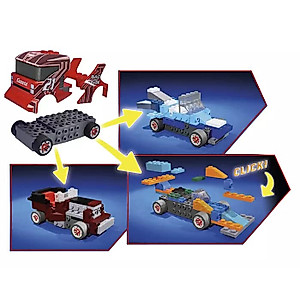 Carrera GO!!! Build 'N Race Electric Powered Slot Car Racing Kids Toy Building Blocks Race Track Set 1:43 Scale, Racing Set 6.9