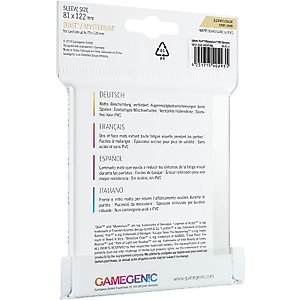 Matte Board Game Sleeves | Pack of 90 Matte Sleeves | 81 by 122 mm Card Sleeves Optimized for Use with Dixit and Mysterium | Premium Card Protection | FFG Sand Color Code | Made by Gamegenic