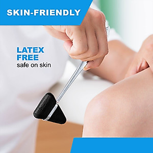 Primacare DH-3692-10 Pack of 10 Taylor Neuro Hammers with Stealth Black Heads, Stainless Steel Percussion Reflex Hammers, Doctor and Surgical Tools, Medical Supplies for Surgeons and Nurses, 7.5"