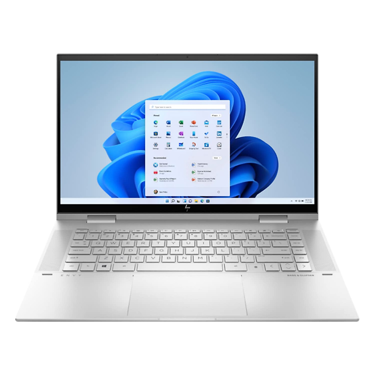 HP Envy 15T x360 2022 i7-1195G7, 16GB RAM, 512 GB NVMe SSD, 15.6" 4K OLED Touch, Windows 11 Pro, Wi-Fi 6, Tilt Pen, Nvidia MX450 2GB GPU, Silver Color, B&O Audio, 64 GB Tech Warehouse Flash Drive