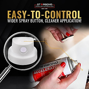 Premium CA Glue with Activator Bundle by STARBOND - (2oz) Thin CA Glue, Medium CA Glue, Thick CA Glue, 6 oz. Aerosol Accelerator - CA Glue for Woodworking, Woodturning, Hobby Models, 3D Printing