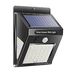 Yolispa 30LED / 40LED 3 Sides PIR Motion Sensor Solar Wall Light Outdoor Garden Lamp0 3 Sides Solar ed Wall Light Solar Wall PIR Motion Sensor PIR Motion Sensor 3 Sides Solar ed Wall Light Solar